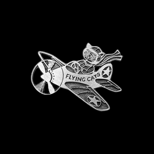 "Flying Cats" Pin – Don Drumm Studios