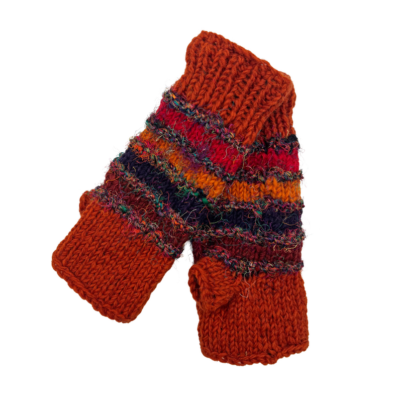 Zig Zag - Gloves - Rust – Don Drumm Studios
