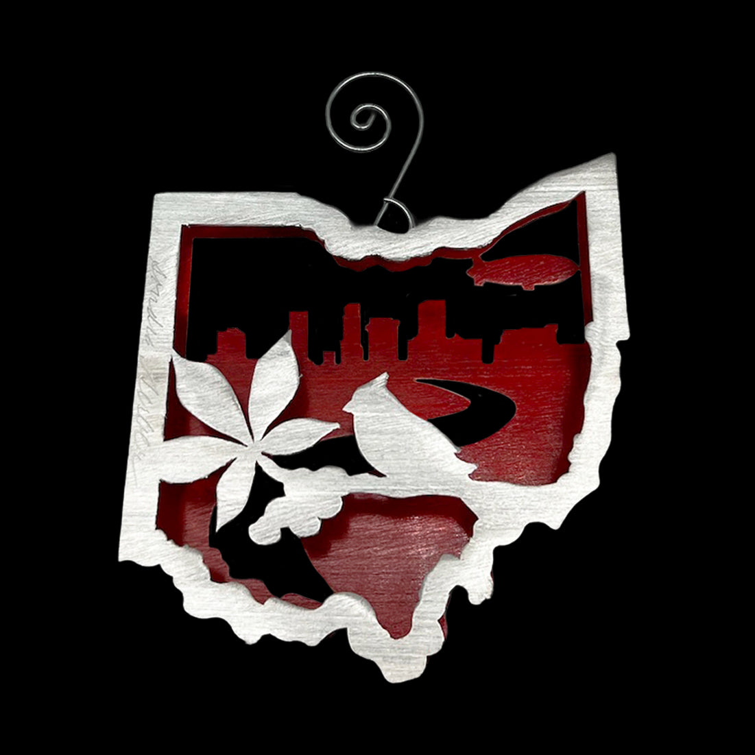 Metal Petal Art Akron, Ohio Ornament – Don Drumm Studios