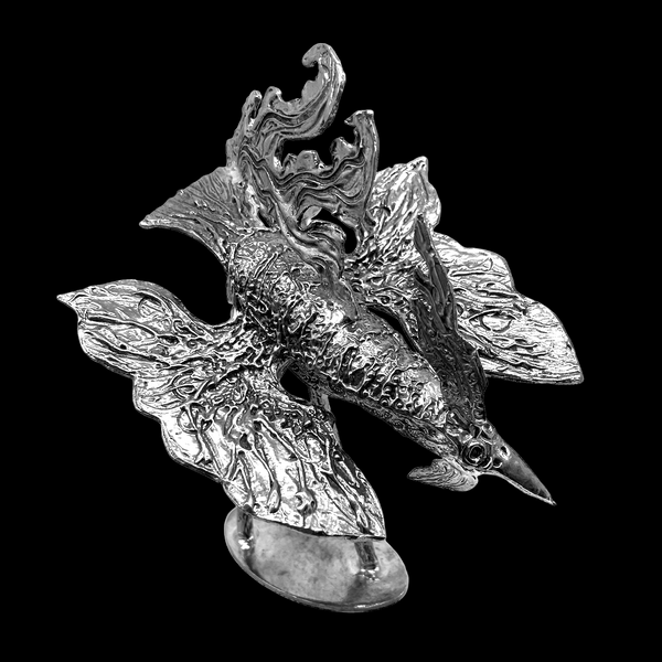 One of a Kind Large Pewter Bird Sculpture – Don Drumm Studios