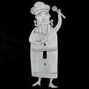 Leandra Drumm "Female Chef" Switch Plate – Don Drumm Studios